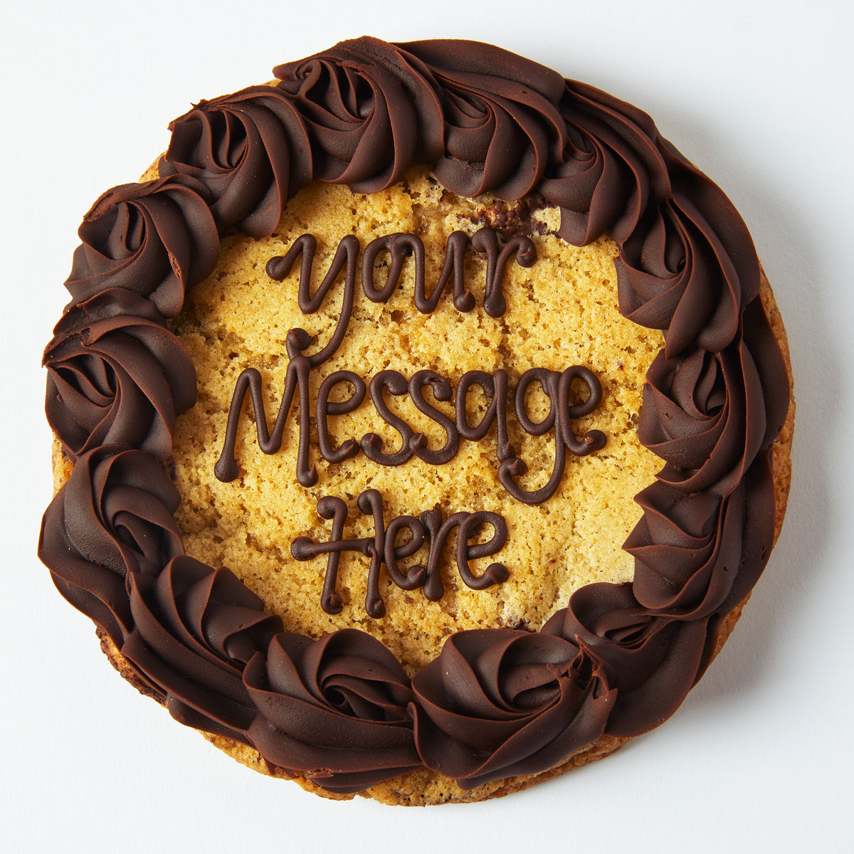 Choc & Banana Personalised Vegan 7 inch Cookie – Blondies Kitchen